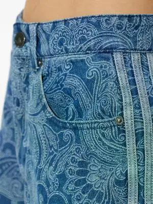 Adidas Liberty London Firebird Mid-rise Straight Jeans