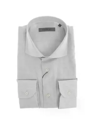 Corneliani French-collar Long-sleeve Shirt - Grey
