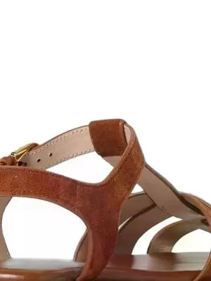 COCCINELLE Buckle-fastening T-bar Sandals - Brown