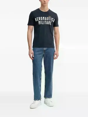 AERONAUTICA MILITARE Logo-print T-shirt - Blue