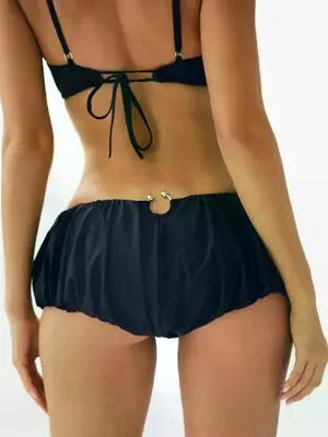 GOD SAVE QUEENS Piercing Detail Ruched Bikini Top