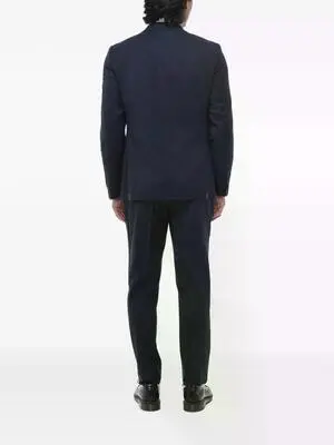Corneliani Single-breasted Virgin Wool Suit - Blue