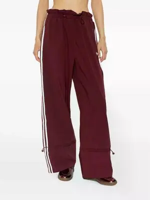 Adidas Wide-leg Track Pants With Side Stripe Detailing