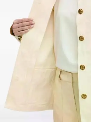 Luisa Spagnoli Contrast Collar Patch-pocket Jacket