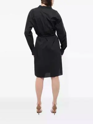 Woolrich Belted Long-sleeve Shirt Mini Dress