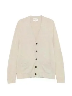 Eric Bompard V-neck Cashmere Cardigan With Front Button Fastening
