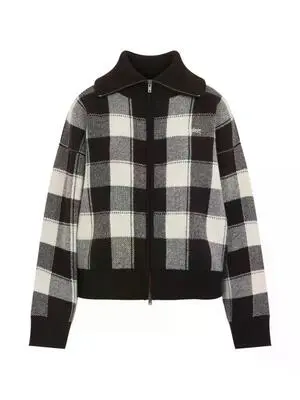 GOLDEN GOOSE Check-pattern Zip-up Cardigan