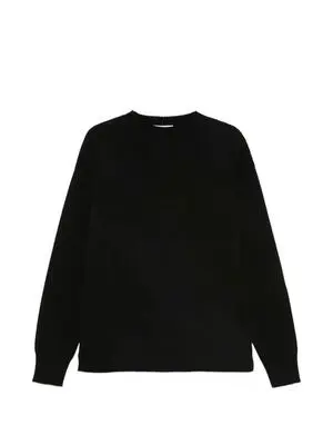 LEMAIRE Knitted Long Sleeve Sweater - Black