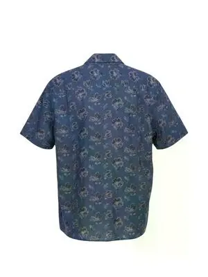 Isaia Floral-print Short-sleeve Shirt
