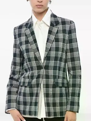 Woolrich Checked Seersucker Blazer