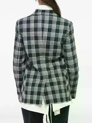 Woolrich Checked Seersucker Blazer
