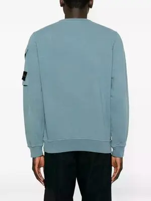 Stone Island Logo-patch Sleeve-pocket Sweatshirt