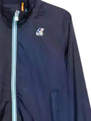 K-WAY Striped-trim Logo Patch Jacket
