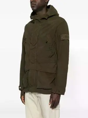 Stone Island Hooded Logo-patch Jacket