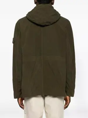 Stone Island Hooded Logo-patch Jacket