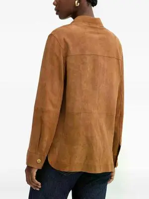 Luisa Spagnoli Suede Button-up Shirt