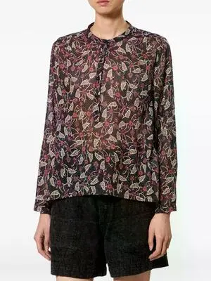Isabel Marant Étoile Printed Cotton Voile Blouse