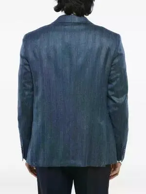 Corneliani Cc Collection Single-breasted Herringbone Blazer