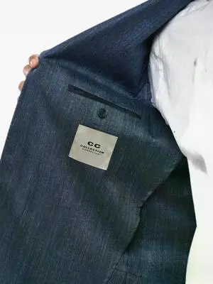 Corneliani Cc Collection Single-breasted Herringbone Blazer