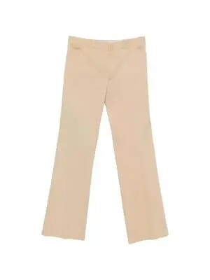 Miu Miu Beige Straight-leg Trousers
