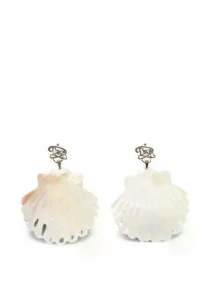 Dsquared2 Shell Pendant Earrings - Silver