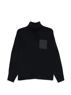 Peserico Embellished Roll-neck Jumper