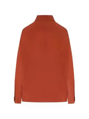 Saint Laurent Long-sleeve Silk Shirt