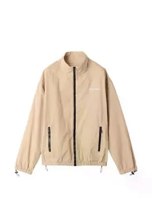 Miu Miu Washed Gabardine Blouson Jacket - Neutrals
