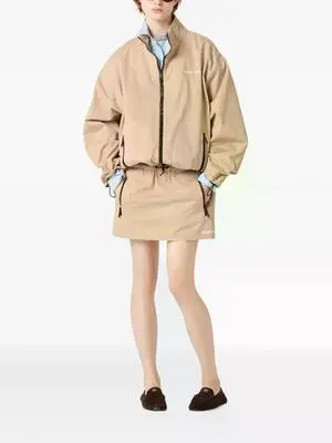 Miu Miu Washed Gabardine Blouson Jacket