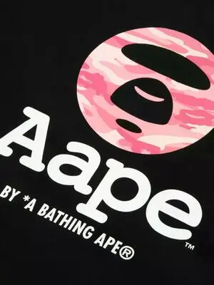 AAPE BY *A BATHING APE Aapeunvs Moonface Logo-print T-shirt