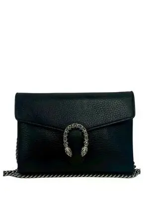 Gucci Dionysis Wallet On Chain Crossbody Bag - Black