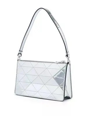Prada Mini Metallic Spazzolato Tria Shoulder Bag