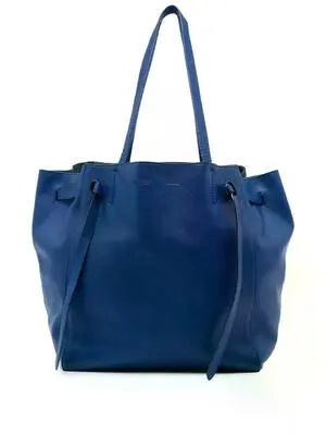 Celine 2014 Small Leather Phantom Cabas Tote Bag - Blue
