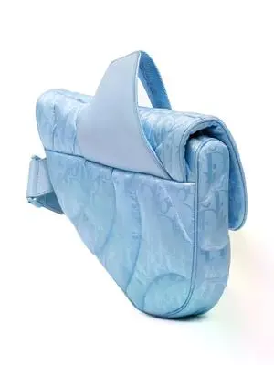 Dior Eril Oblique Mirage Technical Fabric Saddle Crossbody Bag