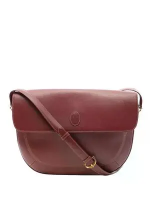 Cartier 1990-2000 Leather Must De Crossbody Bag - Red