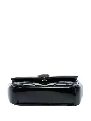 Saint Laurent Baby Chevron Patent Classic Monogram Chain Bag