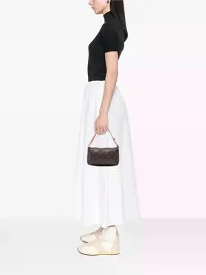 LOUIS VUITTON 2009 Monogram Pochette Accessoires Shoulder Bag - Brown