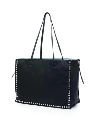 Prada Studded Tessuto Totes Bag