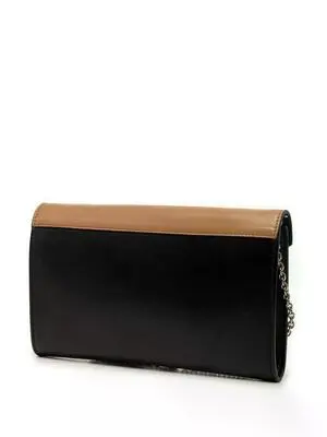 Celine 2016 Tricolor Leather Pocket Envelope Wallet On Chain Crossbody Bag
