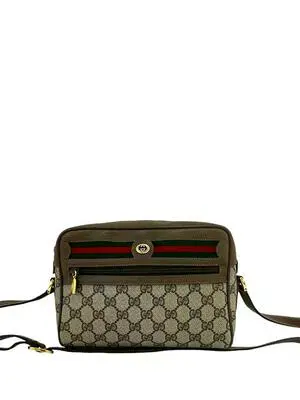 Gucci 1980-1990 Gg Supreme Web Crossbody Bag - Neutrals