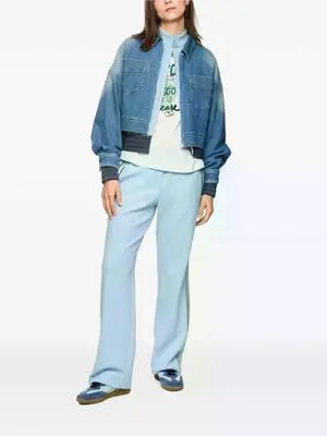 MARCCAIN Faded Effect Patch Pocket Denim Jacket