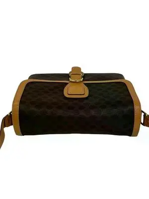 Celine Macadam Coated Canvas Crossbody Bag