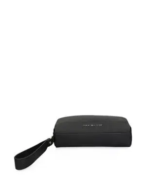 Tommy Hilfiger Pebbled-texture Logo-detail Wash Bag