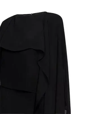 MAISON MARGIELA Layered Cape-style Mini Dress - Black