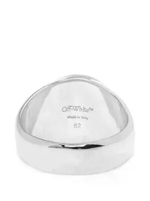 Off-White Arrows Enamel Signet Ring