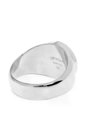 Off-White Arrows Enamel Signet Ring