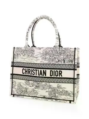 Dior 2020s Medium Book Tote Oblique Monogram Tote Bag