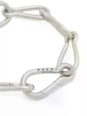 Marni Carabiner Chain Bracelet - Silver