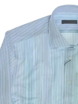 Corneliani Striped French-collar Shirt