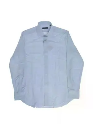 Corneliani Striped Stretch Shirt - Blue